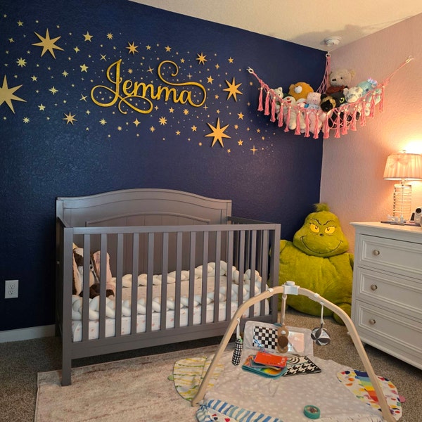 Decorative Elegant Wooden Name Wall Hanging Letters Everly Name Nursery ...