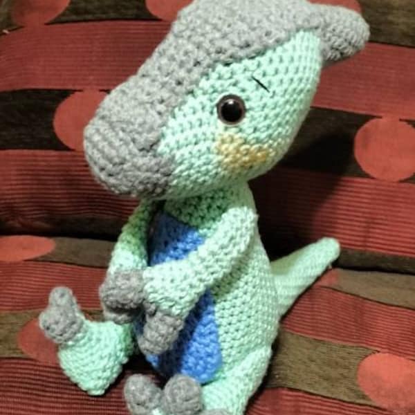 Parasalphosaurus, Dinosaur Crochet Pattern, Crochet Pattern, Crochet ...