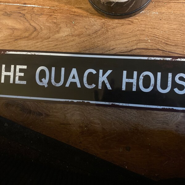 The Quack House - Funny Duck House Sign - Backyard Duck Sign - Duck ...