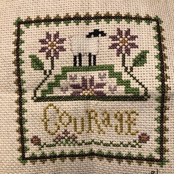 Courage - Little Sheep Virtues by Little House Needleworks Counted ...