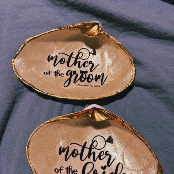 Luxury Bachelorette Bridal Party Custom Name Clam Shell Gift ...