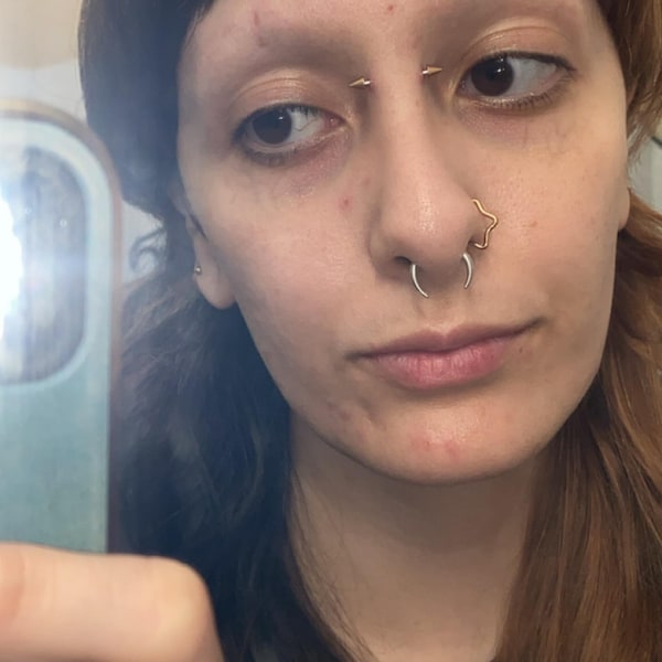 16g, Very Tiny Balls, Septum, Tragus, 16g 6mm Circular Barbells 2mm ...