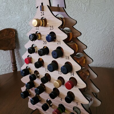 Mini Liquor Bottle Christmas Tree, Alcohol Advent Calendar, Adult ...