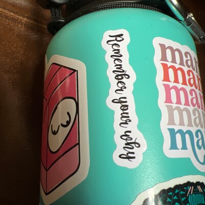 Remember Your Why Sticker, Funny Stickers, Motivation Laptop Decals ...