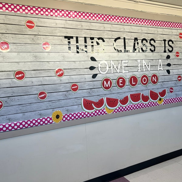 Summer Watermelons Bulletin Board or Classroom Door Decor, Easy and ...