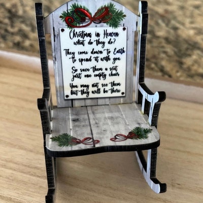 Christmas in Heaven What Do They Do Save a Chair Poem Rocking Chair ...