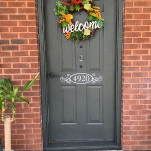 House Numbers Front Door Vinyl Lettering Decal Sticker D01 - Etsy