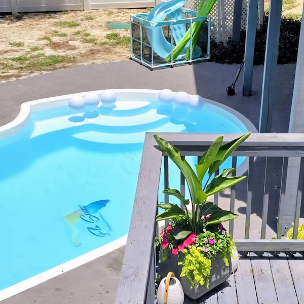 Custom Pool Mat: Removable Underwater Monogram, Logo Decoration - Etsy