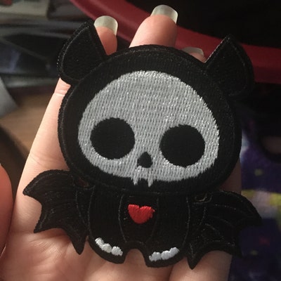 Cute Baby Bat Embroidered Patch Applique Very Gothic Emo Punk - Etsy