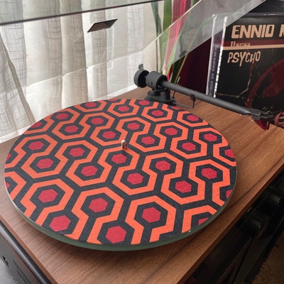 Overlook Hotel Pattern Turntable Slipmat 12 LP Record Player, DJ Slipmat 16oz Felt W/ Glazed ...