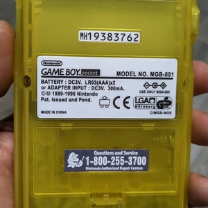 Label: Gameboy Advance SP / GBA SP Alternative Colors - Etsy