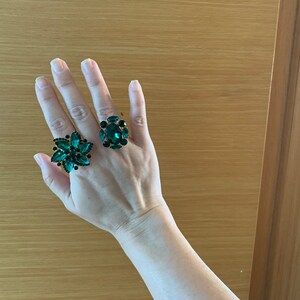 Popcorn Ring Rhinestones &pearls Gold Ring Colorful Ring - Etsy