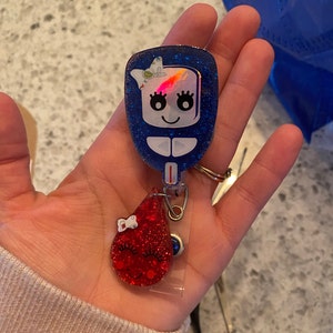 Eye With Eye Drops Badge Reel Eye Dr Badge Reel - Etsy