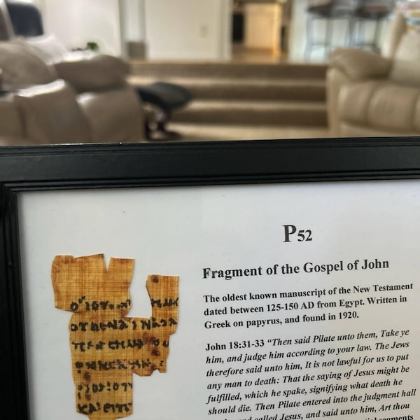 P52 Papyrus Recreation - Etsy