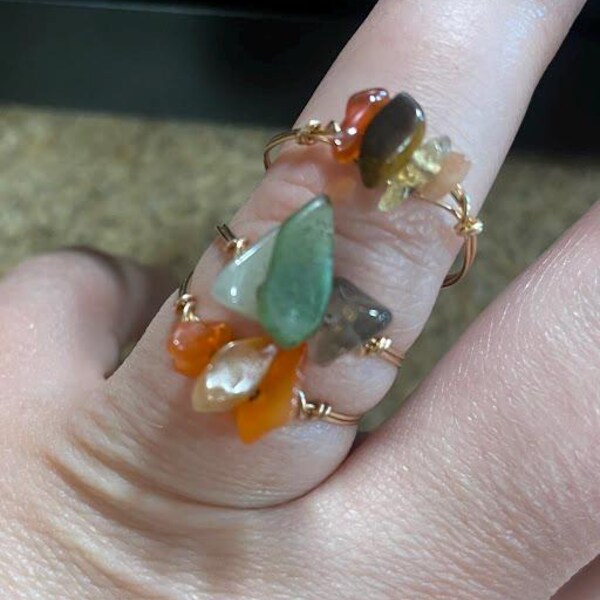 Custom Crystal Ring Handmade With Real Crystals -you Choose the ...