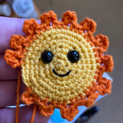 Sun Keychain Crochet Pattern Crochet Sun Amigurumi Pattern - Etsy