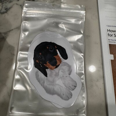 Personalized Dog Stickers Hand Drawn Custom Pet Sticker, Custom Dog ...