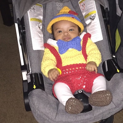 Handmade Disney's Pinocchio Inspired Baby Boy Crochet Outfit/costume ...
