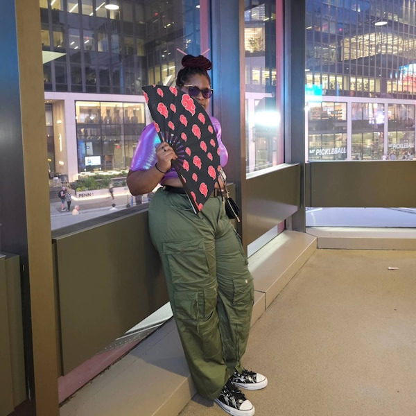 Daisy Bloom Fan / Large Fan / Rave Accessories / Hand Fan / Rave Hand ...