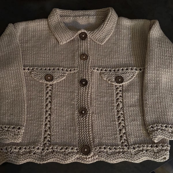 Baby Sweater KNITTING PATTERN Pdf Download Baby Round Neck Jumper 16-22 ...