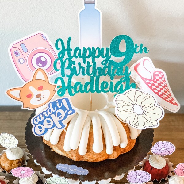 VSCO Girl Party Centerpieces, Vscogirl Birthday Vsco Party Cake Topper ...