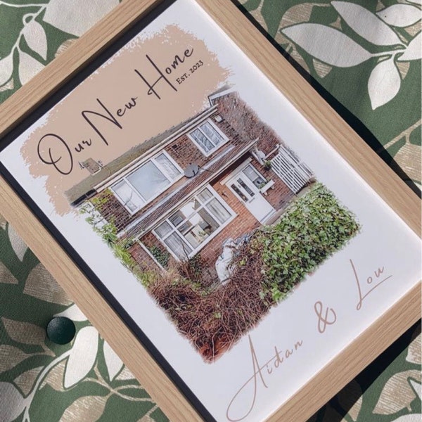 Personalised our Home House Print - Etsy