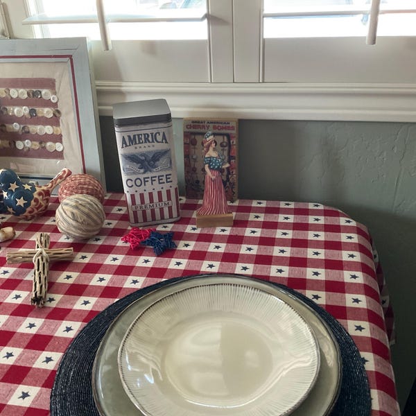 Primitive Uncle Sam Lady Liberty- Vintage 4th of July Decor- Primitive ...