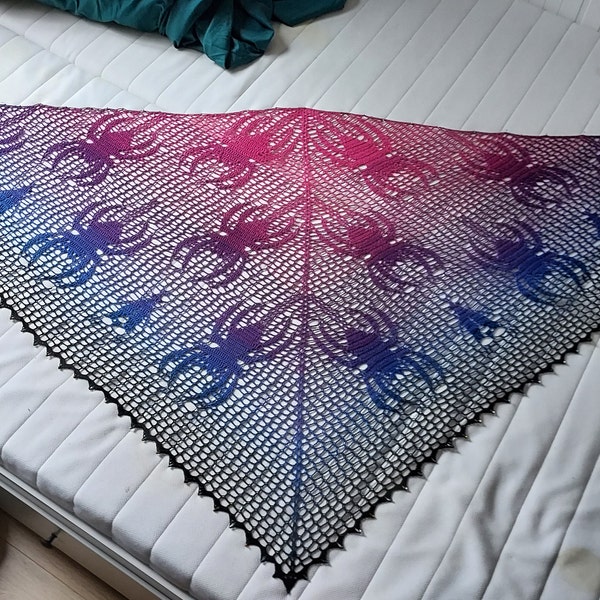 Spider Shawl English Version - Etsy