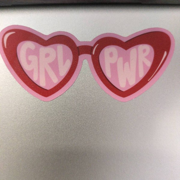 Girl Power Sticker | Vinyl Laptop Sticker, Vinyl Water Bottle Sticker ...