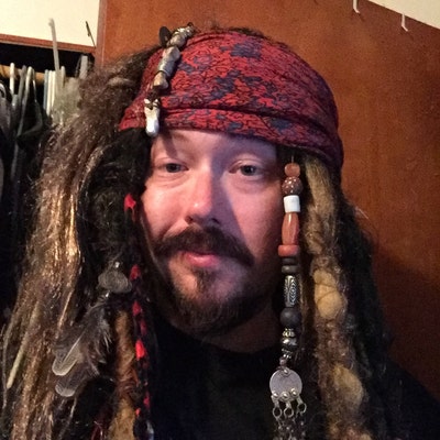 Jack Sparrow Large Bandana, Scarf, Johnny Depp, Pirate Cosplay, Costume ...