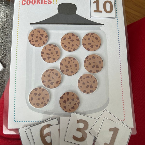 Counting Practice Printable, Cookies Counting Activity, Preschool Math ...