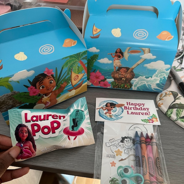 Moana Maui Coloring Party Favors With Crayons| Moana Maui Birthday ...