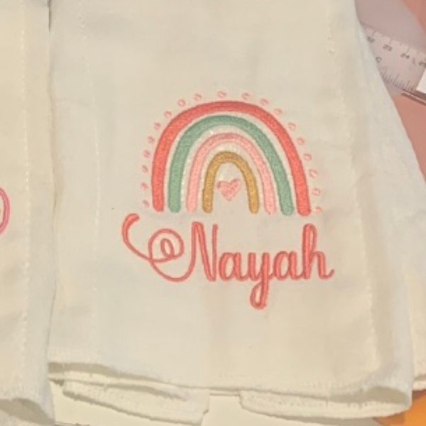 4 Boho Rainbow Embroidery Design, 9 Sizes, Boho Rainbow With Heart ...