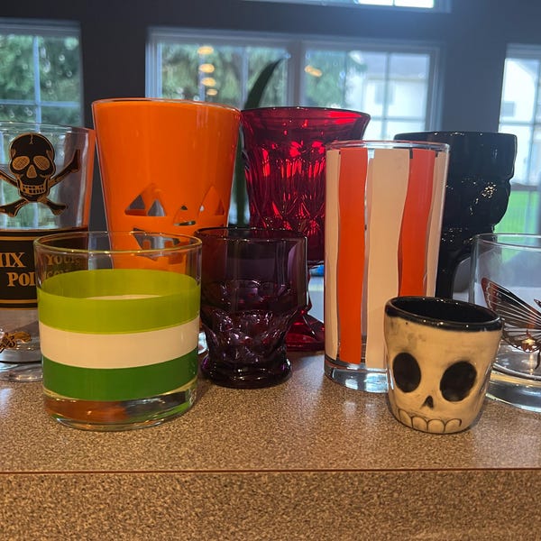 Skull Shot Glasses 1.5oz Small Shot Glass Spooky Shot Glass Halloween ...