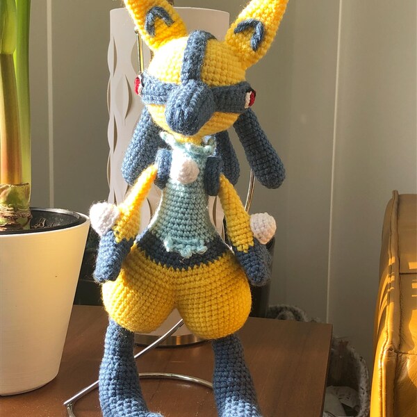 Lucario Pokemon Crochet Pattern - Etsy
