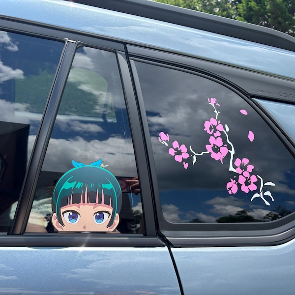 Sakura L Cherry Blossom Car Decal L Holographic L Cherry Blossom ...