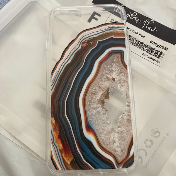Agate Slice Geode Phone Case for iPhone 17 Air 16e 15 Pro 14 13 Mini 7 ...