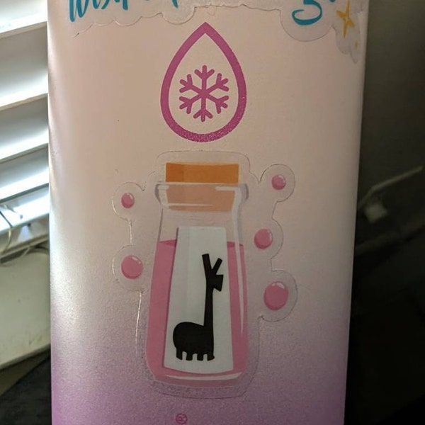 Llama Extract Potion Kuzco’s Poison Transparent Sticker/ Laptop iPhone ...
