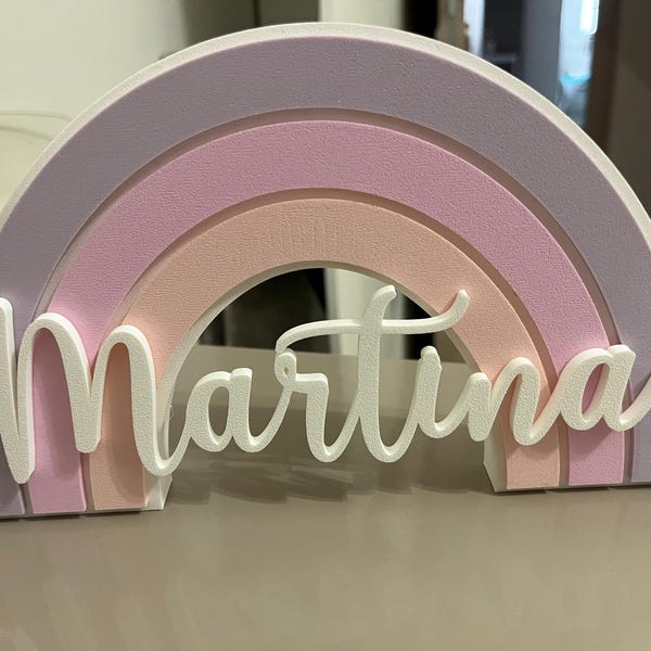 Rainbow With Personalized Name. Various Models and Colors to Choose ...
