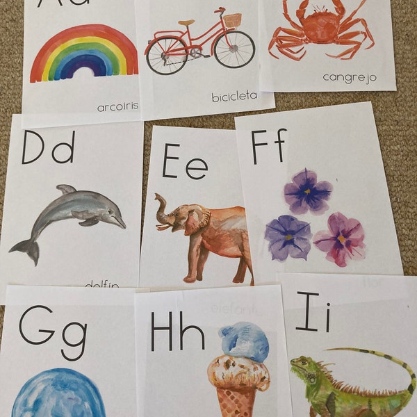 SPANISH Printable Alphabet Coloring Pages Worksheets, ABC Colouring ...