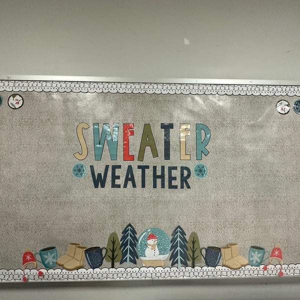 Winter Bulletin Board | Ugly Sweater Template | Winter Bulletin Boards ...