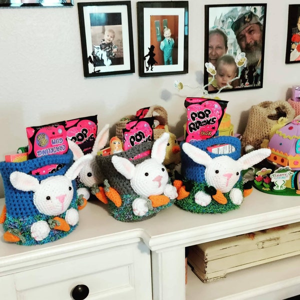 Easter Treat Bags, Bunny, Chick and Lamb - Amigurumi Crochet Pattern - Etsy