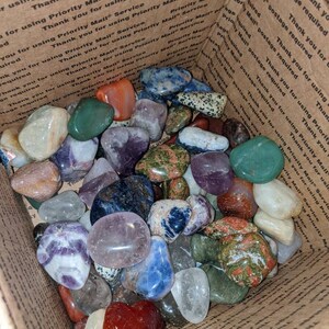 3 Pounds RARE Indian Tumbled Polished Natural Stones Assorted - Etsy