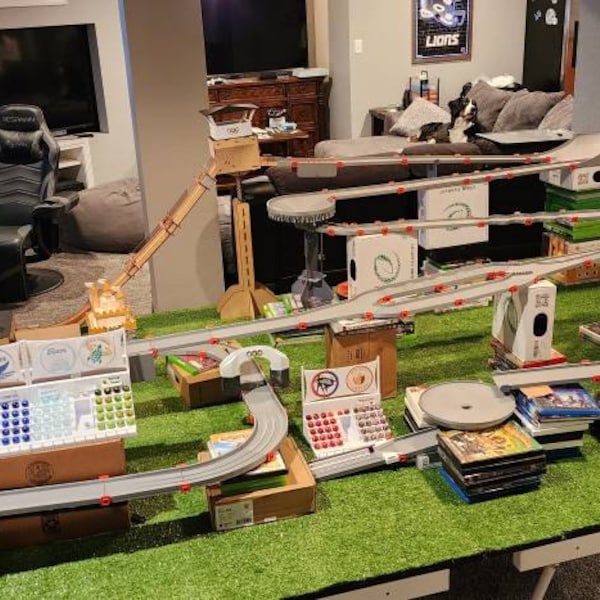 RUN-OFF CORNER Track, Marble Race Track Kit, A D Modular Marble ...