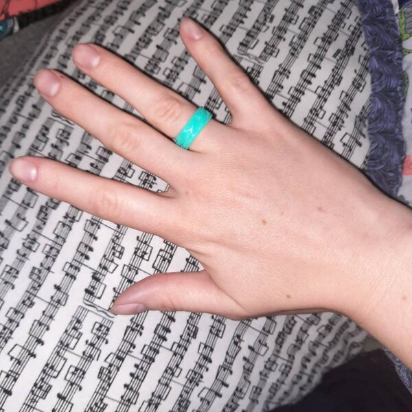 Pattered Silicone Rings, Stackable, Water Proof, Wedding, Eco Friendly ...