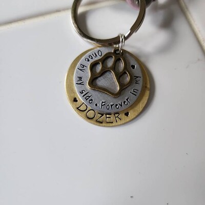 Personalized Dog Memorial Key Chain, Cat Memorial Key Chain, Pet ...