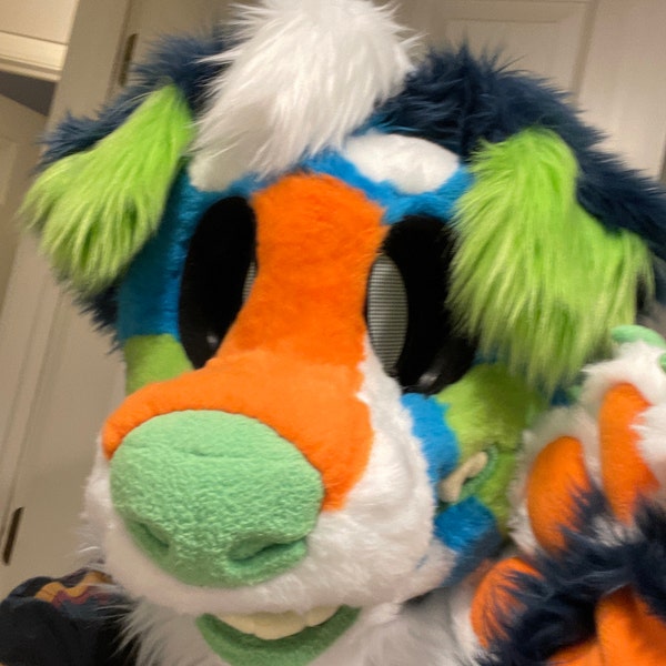 Fursuit Nose Pattern and Tutorial Pickable Plush Dog Snout W/ Nostrils ...