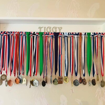 Personalized Medal Hanger Trophy Shelf Medal Shelf With - Etsy UK