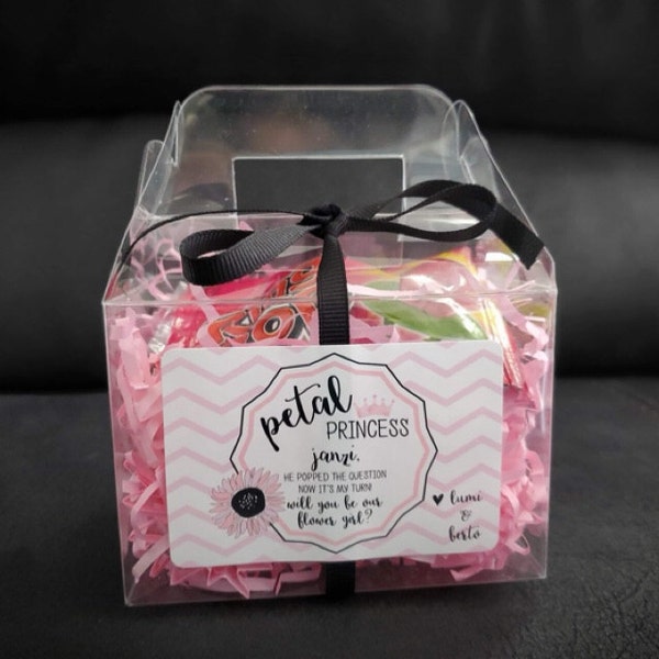 Will You Be My Proposal Flower Girl Proposal Box, Personalized Mini ...