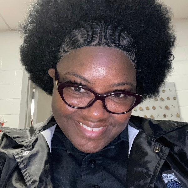 8 Inches Human Hair Sister Locks Frontal.0.2cm Front Lace Small Loc ...